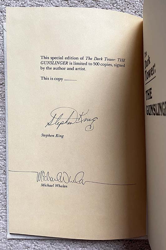 The Collector - info on rare Stephen King books